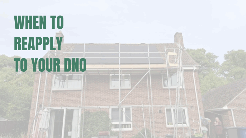 When to Reapply to Your DNO - SolarTherm UK