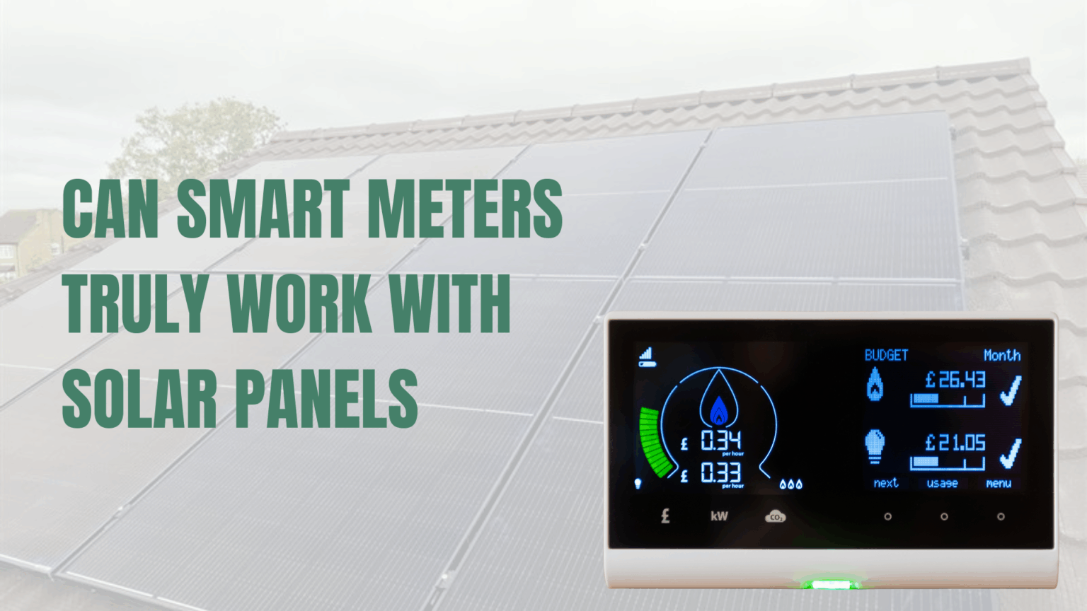 Do Smart Meters Work with Solar Panels? UK - SolarTherm UK