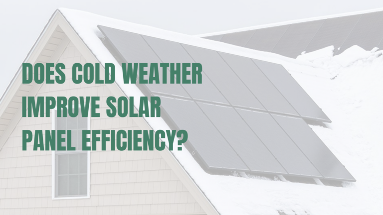 Does Cold Weather Improve Solar Panel Efficiency? - SolarTherm UK