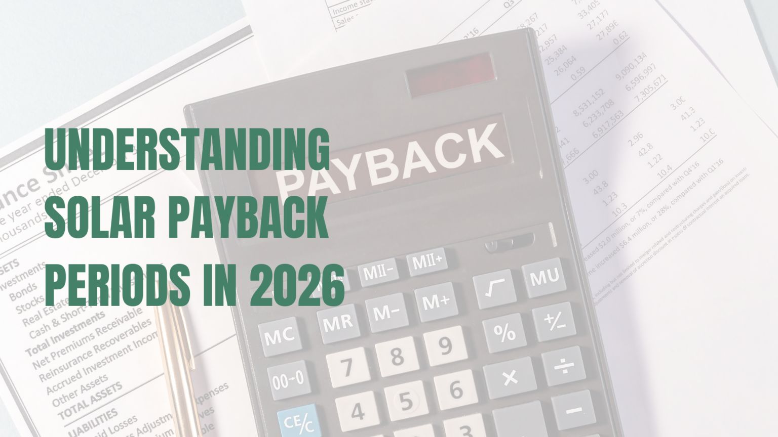 Solar Payback Periods UK 2026 Guide - SolarTherm UK